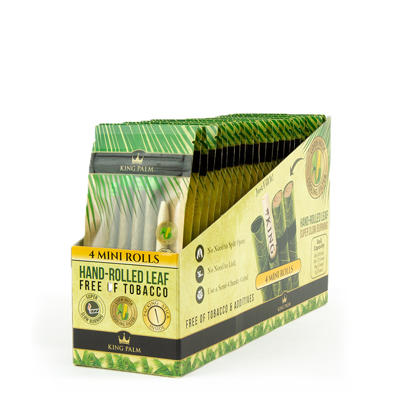King Palm Rolls – 4 Mini Rolls 24pk – S & O Wholesale